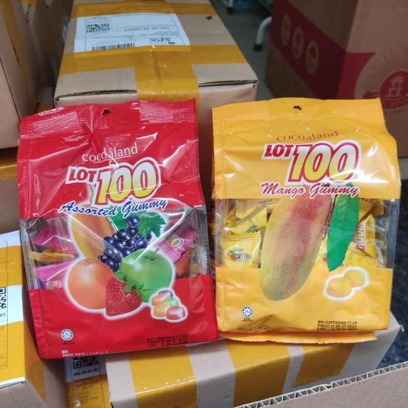 Fruit Flavored Gummy Candy Lot 100 - Malaysia 320g Pack | Shopee Malaysia