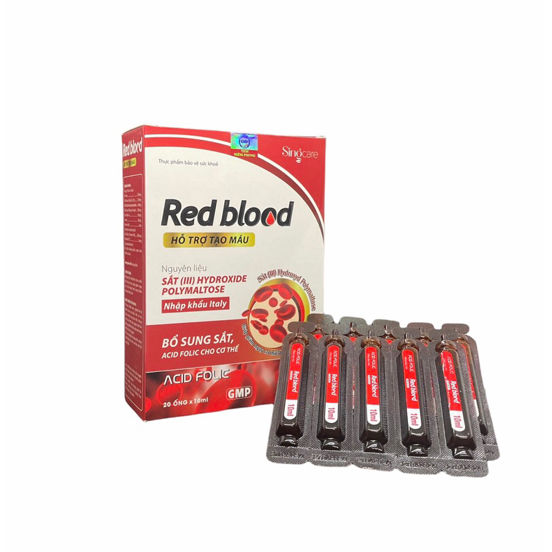 Red Blood (Folic Acid H/20 tubes) Supports iron supplementation for the ...