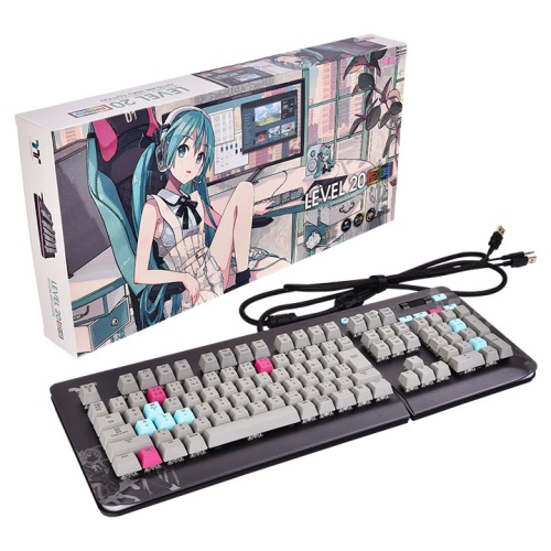 Limited edition Thermaltake Level 20 Hatsune Miku RGB mechanical gaming ...