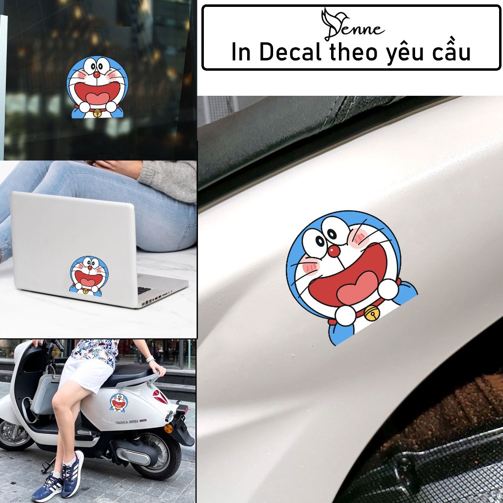 Cute doraemon car decals, stickers for motorbikes, electric vehicles ...