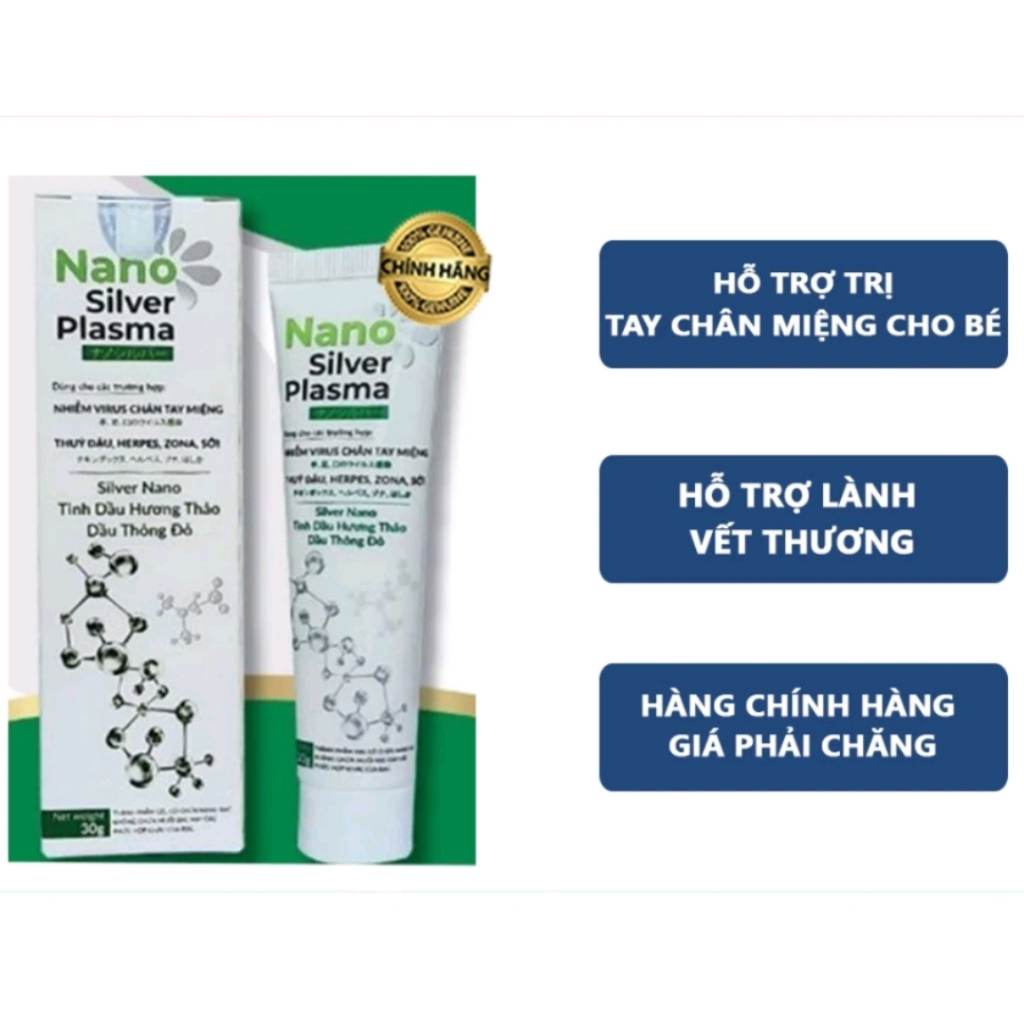 Nano SILVER PLASMA skin cream - Supports hands, feet and mouth in ...
