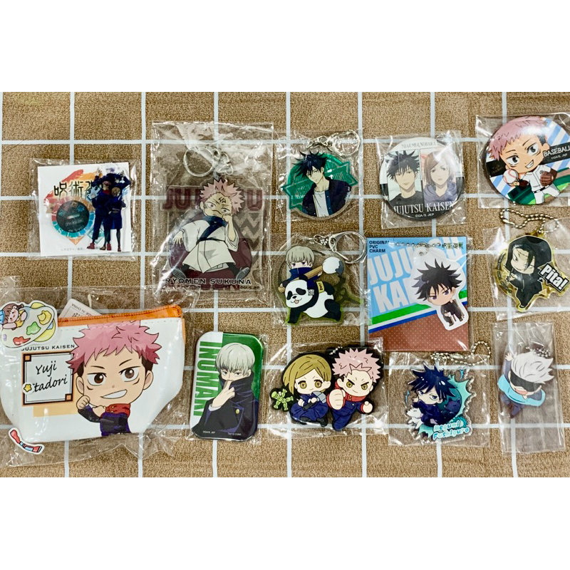 [Genuine] Jujutsuuka (Gojo, Toge, Yuji, Sukuna, Megumi, Nobara) Badge ...