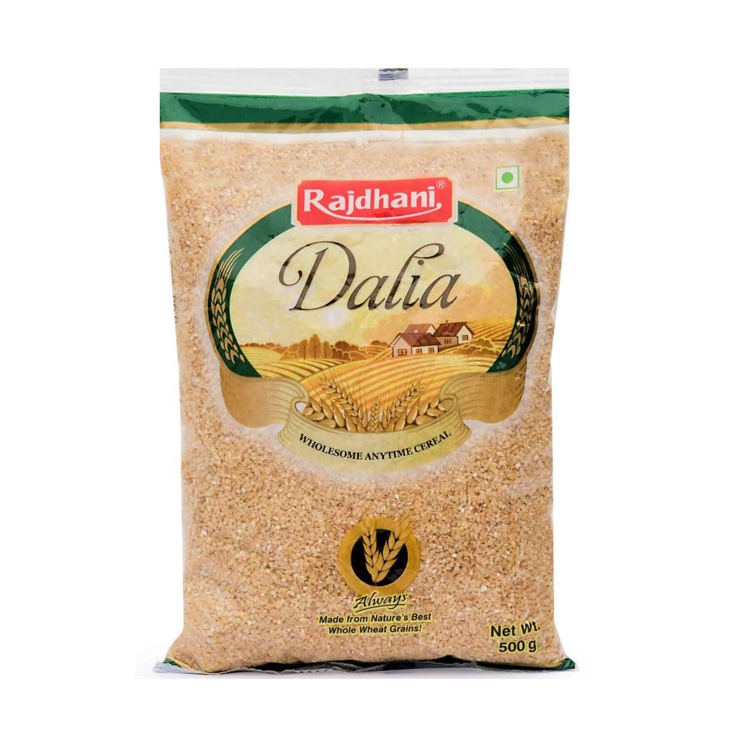 Dalia - Rajdhani Dalia Broken Wheat - Samba Rava - Broken Wheat (500g ...