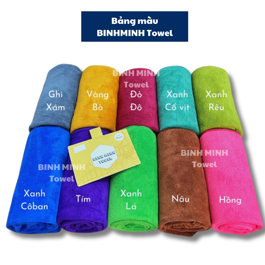Binhminh Towel Thick shampoo Towel Combo, 100% soft, smooth, super ...