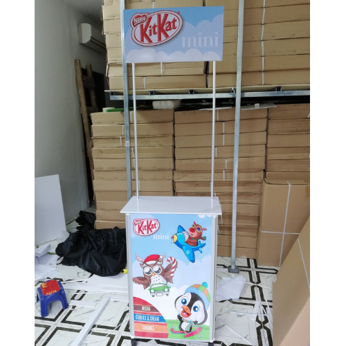 Mobile aluminum booth with wheels, compact aluminum booth, mobile sales ...