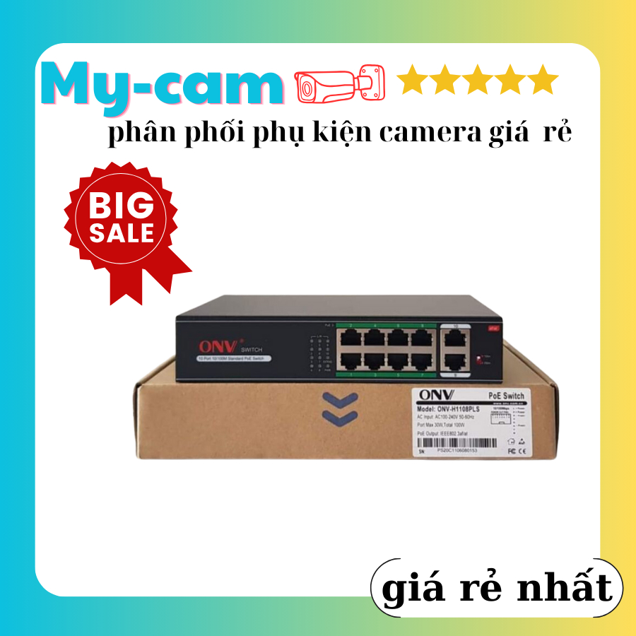 POE ONV Switch 4 POE Ports, 8 POE Ports + 2 Uplink Ports - Genuine ...