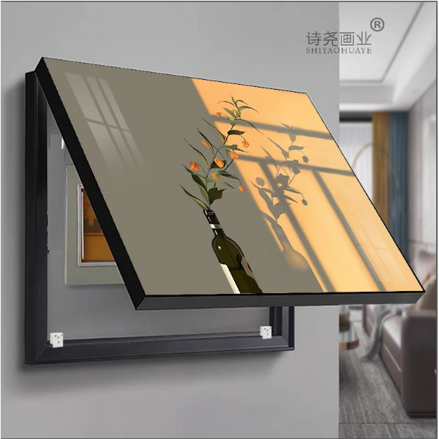 Horizontal Painting of Electrical Socket Covers with Floral Patterns ...