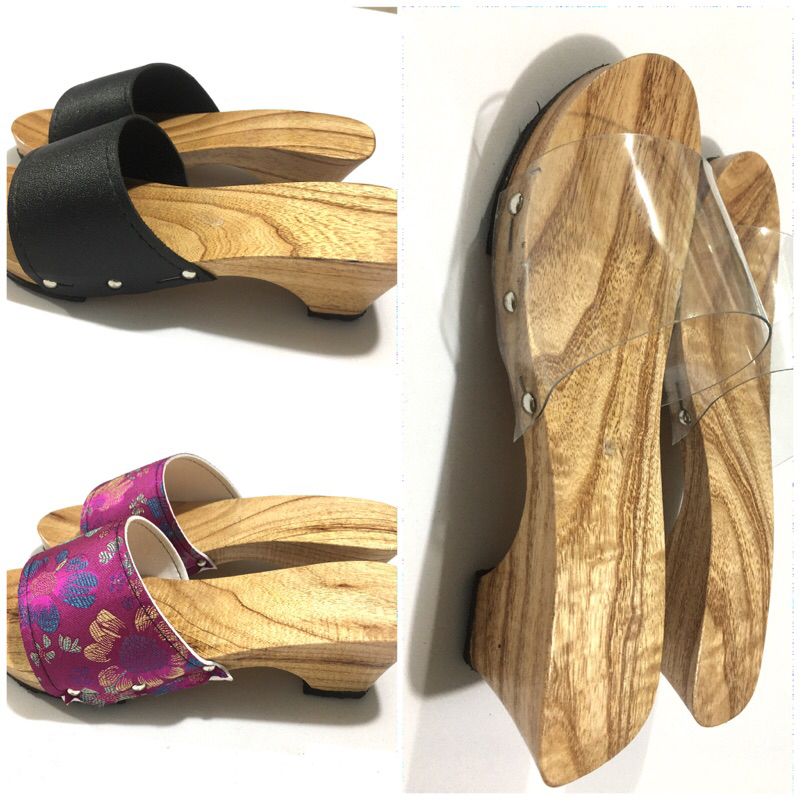 5 inch wooden clogs, wooden clogs, women's clogs (factory) | Shopee ...