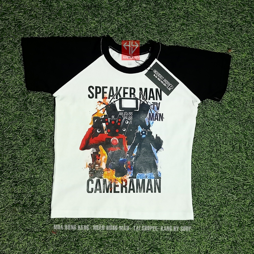 Raplan Black T-Shirt Speaker Man TV Man Cameraman,- Bossman Titan ...
