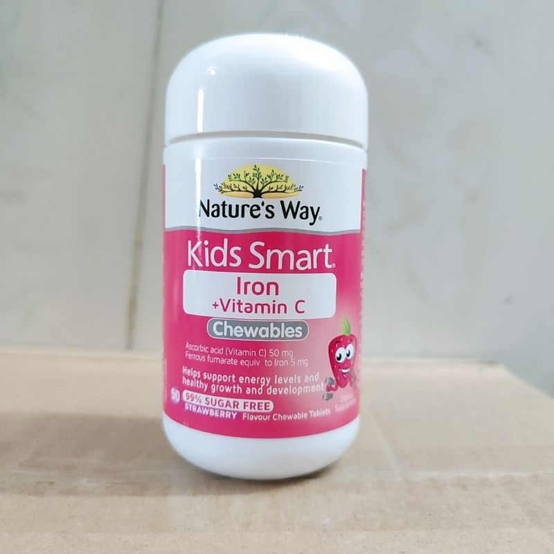 Nature's way kids smart vitamin c and iron chewable tablets 50 tablets ...