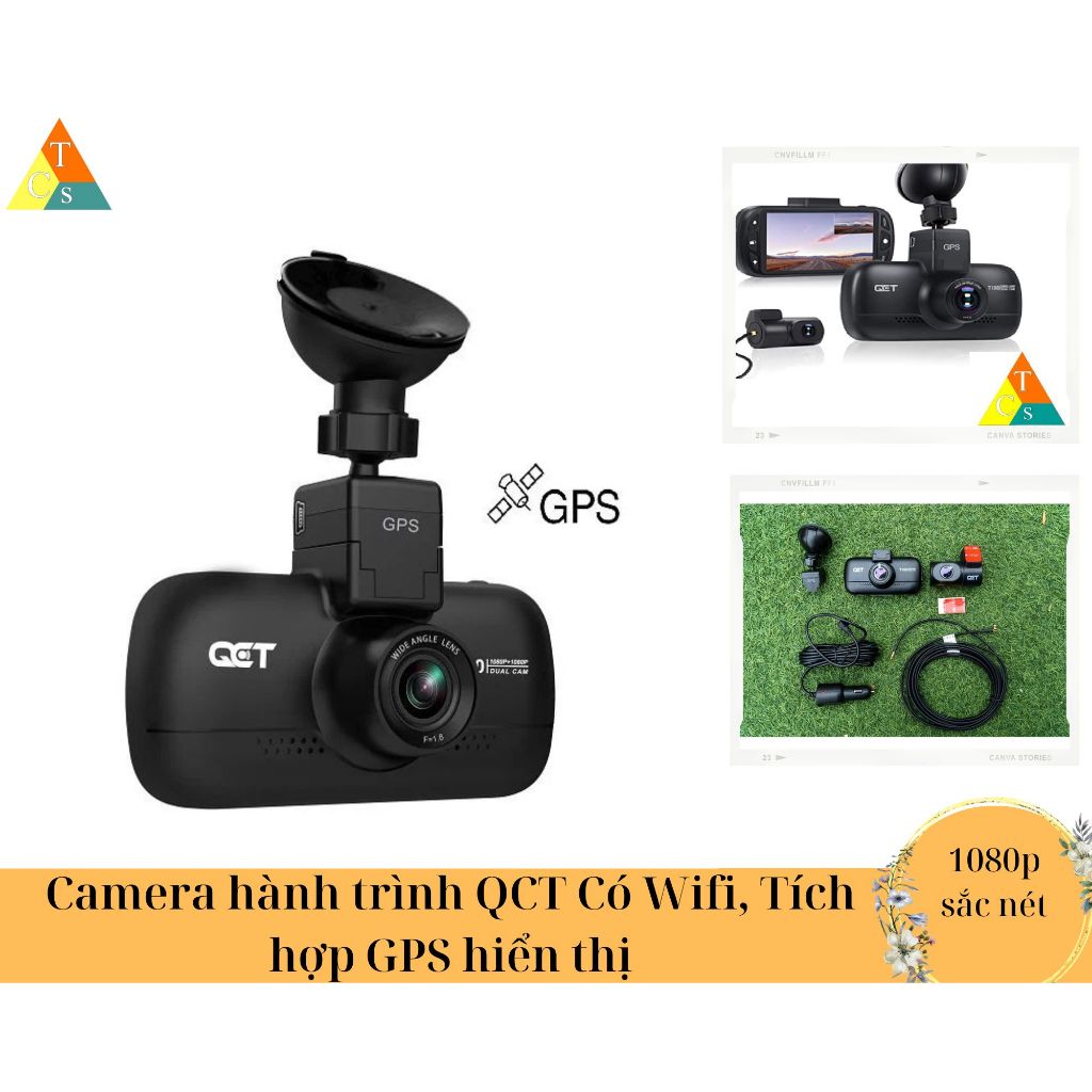 Qct 1080p 60fps dash cam, complete set of front and rear cameras ...