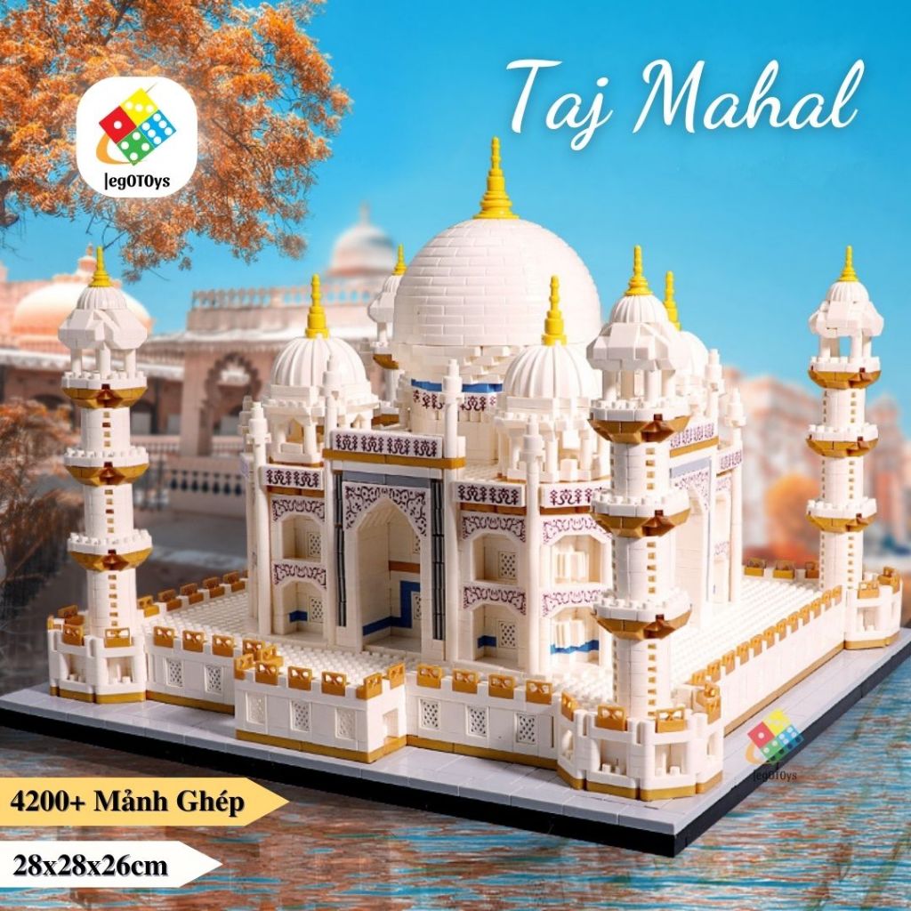 Lego Taj Mahal Castle 4200+ PSC - Indian Architectural Construction ...