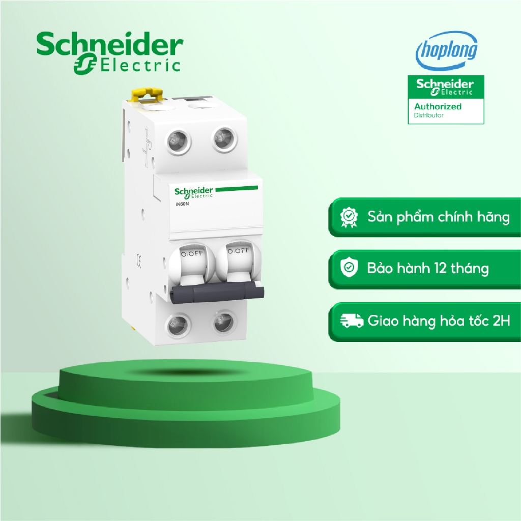 Automatic circuit breaker MCB 2P 10A 6kA Acti9 iK60N series Schneider A9K27210| Aptomat short ...