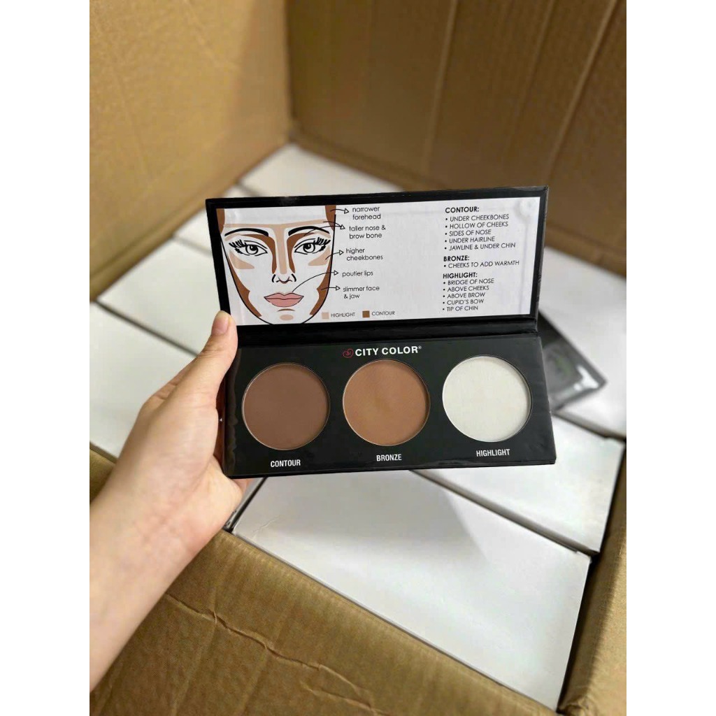City Color Contour Effects Contouring and Highlighting Palette (3 cells ...