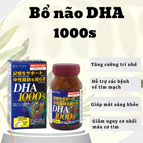 Japanese DHA ITOH 1000s brain supplement (box of 120 pills) | Shopee Malaysia