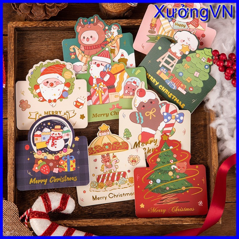 Christmas cards, Mini Christmas gift cards, decorative hanging ...