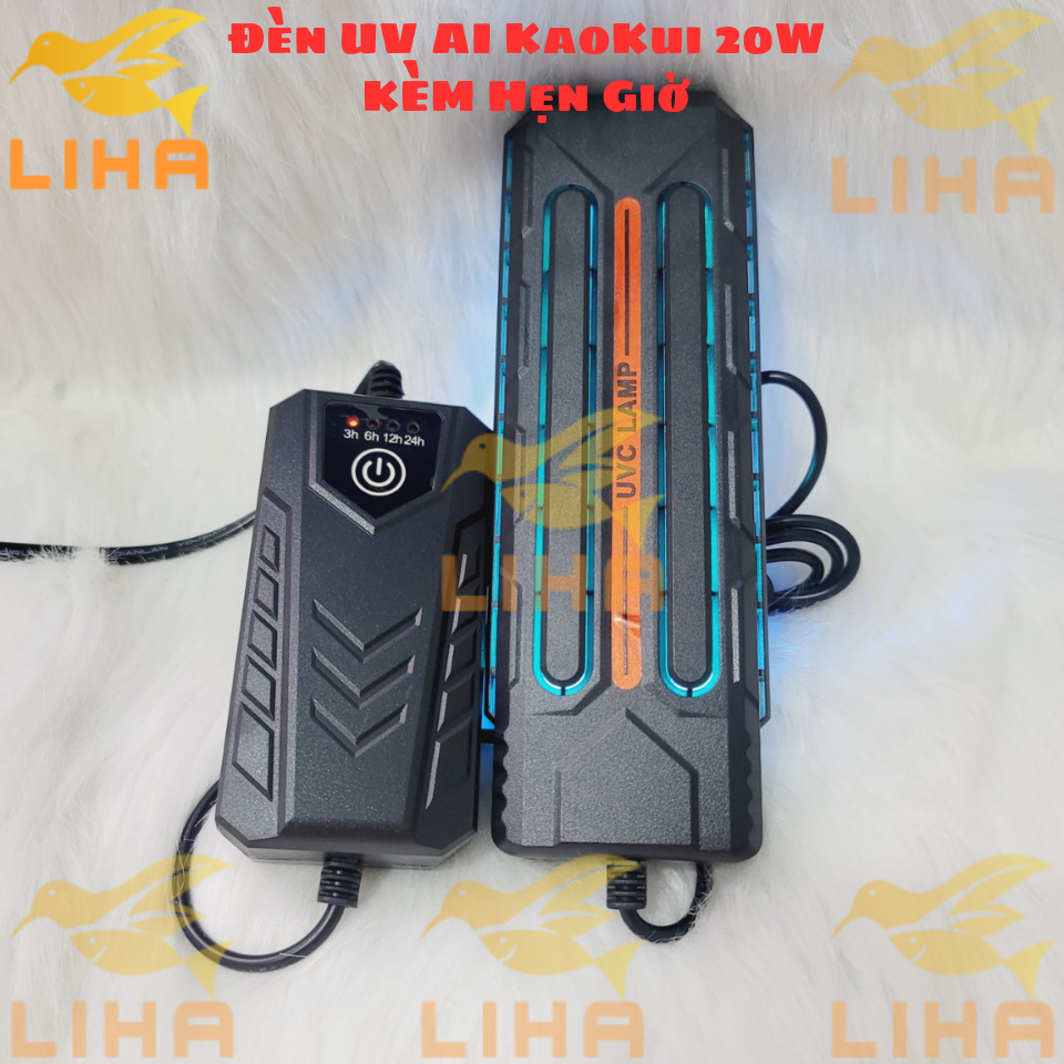 Kaokui AI 20W Timer UV Lamp - Kills Bacteria and Algae that Harm Aquariums and Aquariums ...