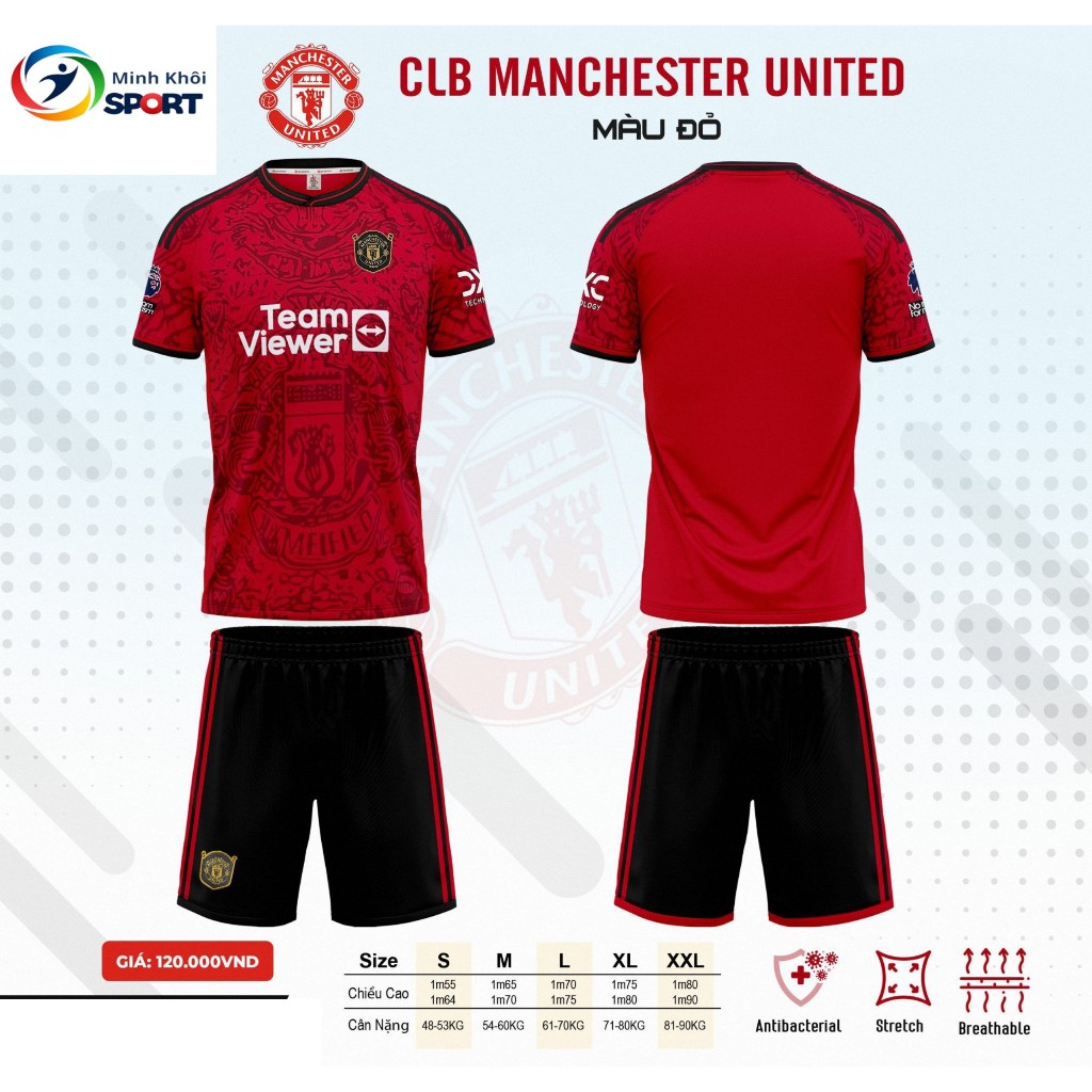 Mu 2023-2024 Club Football Kit Red | Shopee Malaysia