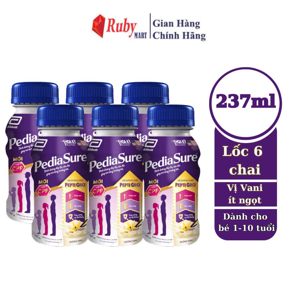 [Date March 26] Pack of 6 bottles of Pediasure liquid milk ready-mixed ...