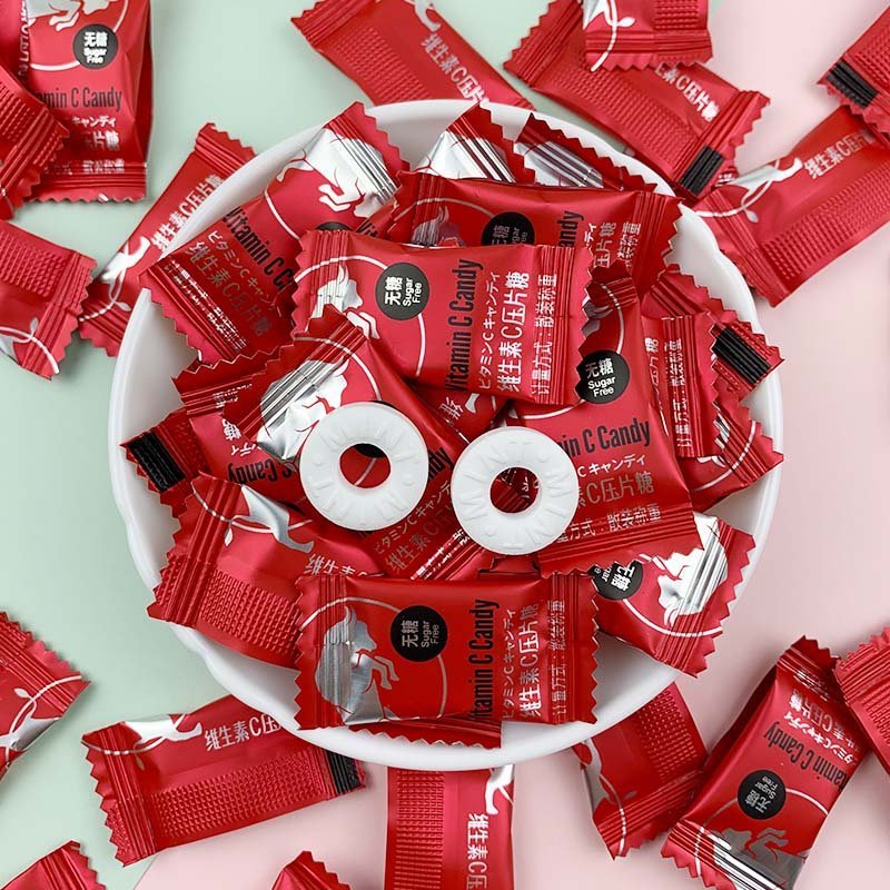 [new Candy] 100g Sugar-free Red Bull Candy/vitamin C lozenges in small ...