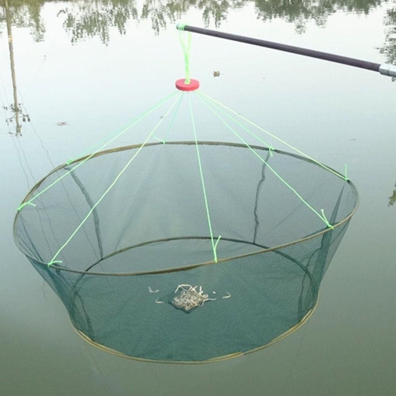 Convenient self-expanding round hook for catching shrimp and fish ...