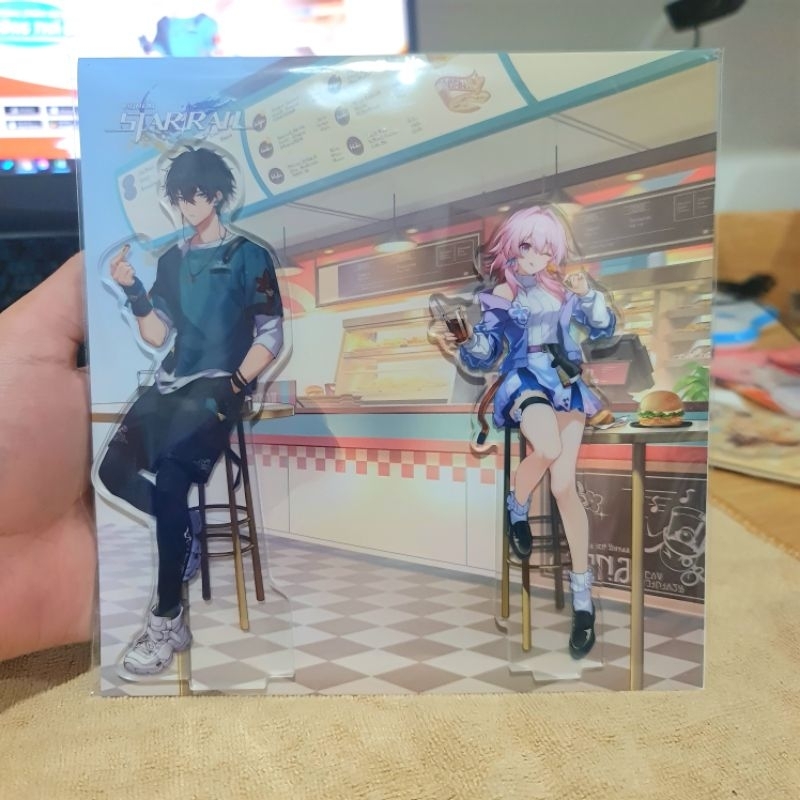 Model/standee Dan Heng & March 7th collab exclusive Honkai: Star Rail ...