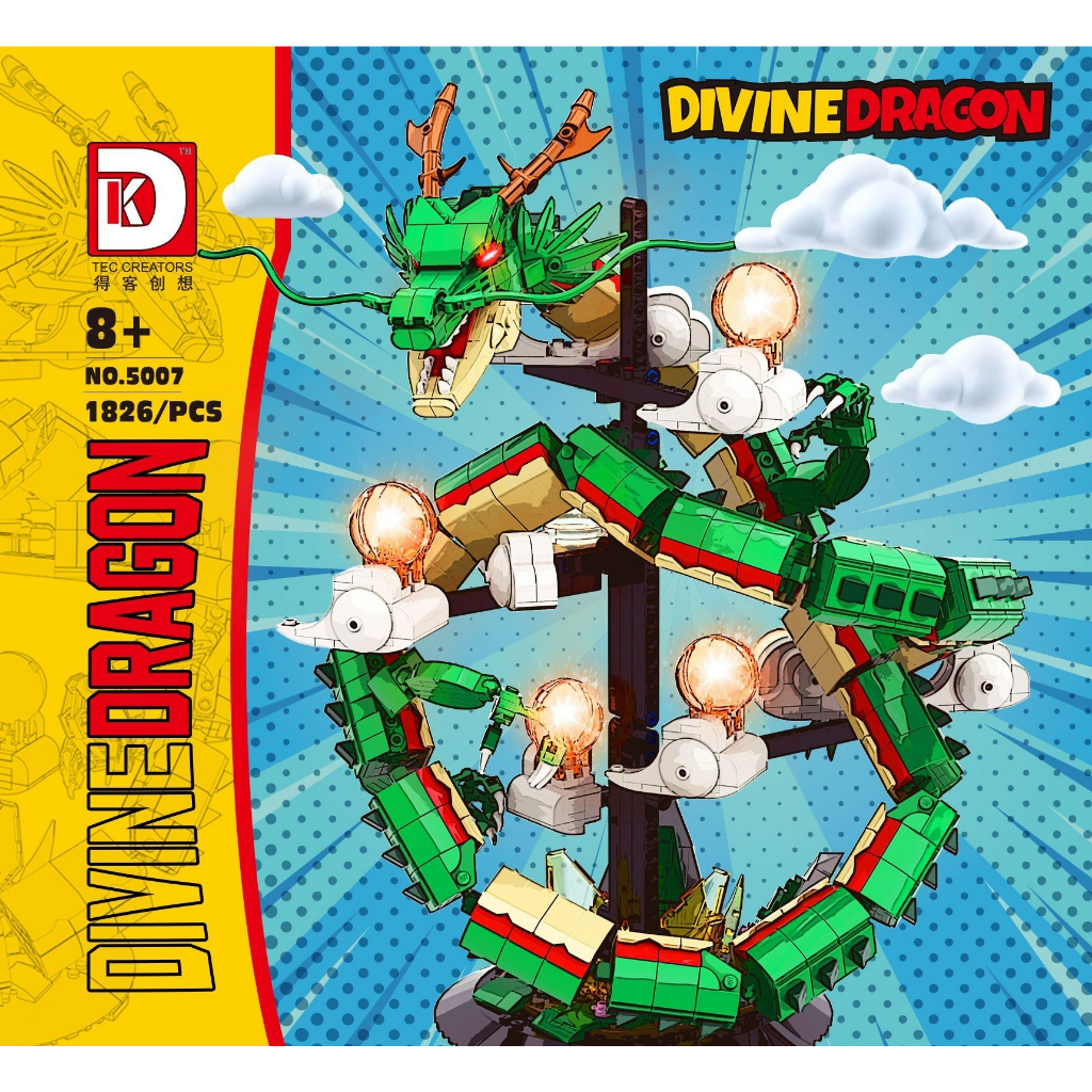 Dragon Ball Toy Assembled Model divine dragon Seven V5007 dragon God ...