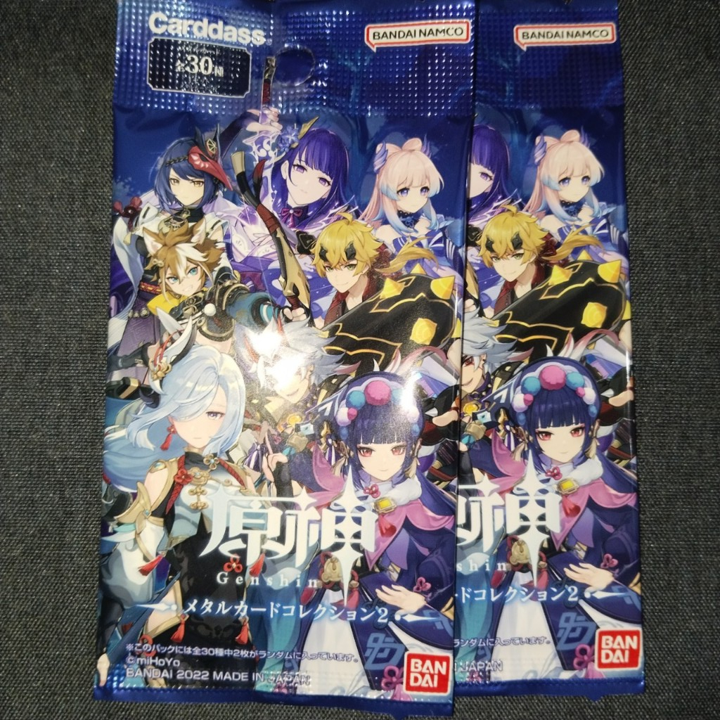 [ Genuine Dignity Card Pack ]Genshin Impact metal 2 dignity card ...