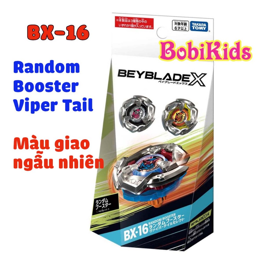 Beybladex - BX16 Spinner: Random Booster Viper Tail Select | Beyblade X ...