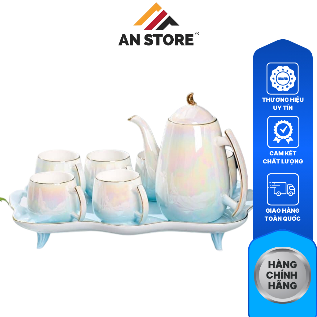 New Model Pearl Light Bone Porcelain Tea Set With Unique And Luxurious ...