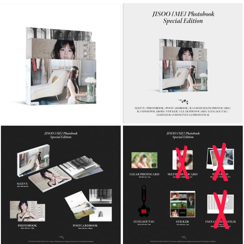 JISOO [ME] Photobook Special Edition Photo Collection (Empty) | Shopee ...