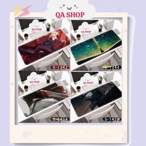 Extra large mouse pad, super cute computer desk pad 60x30, super thick ...