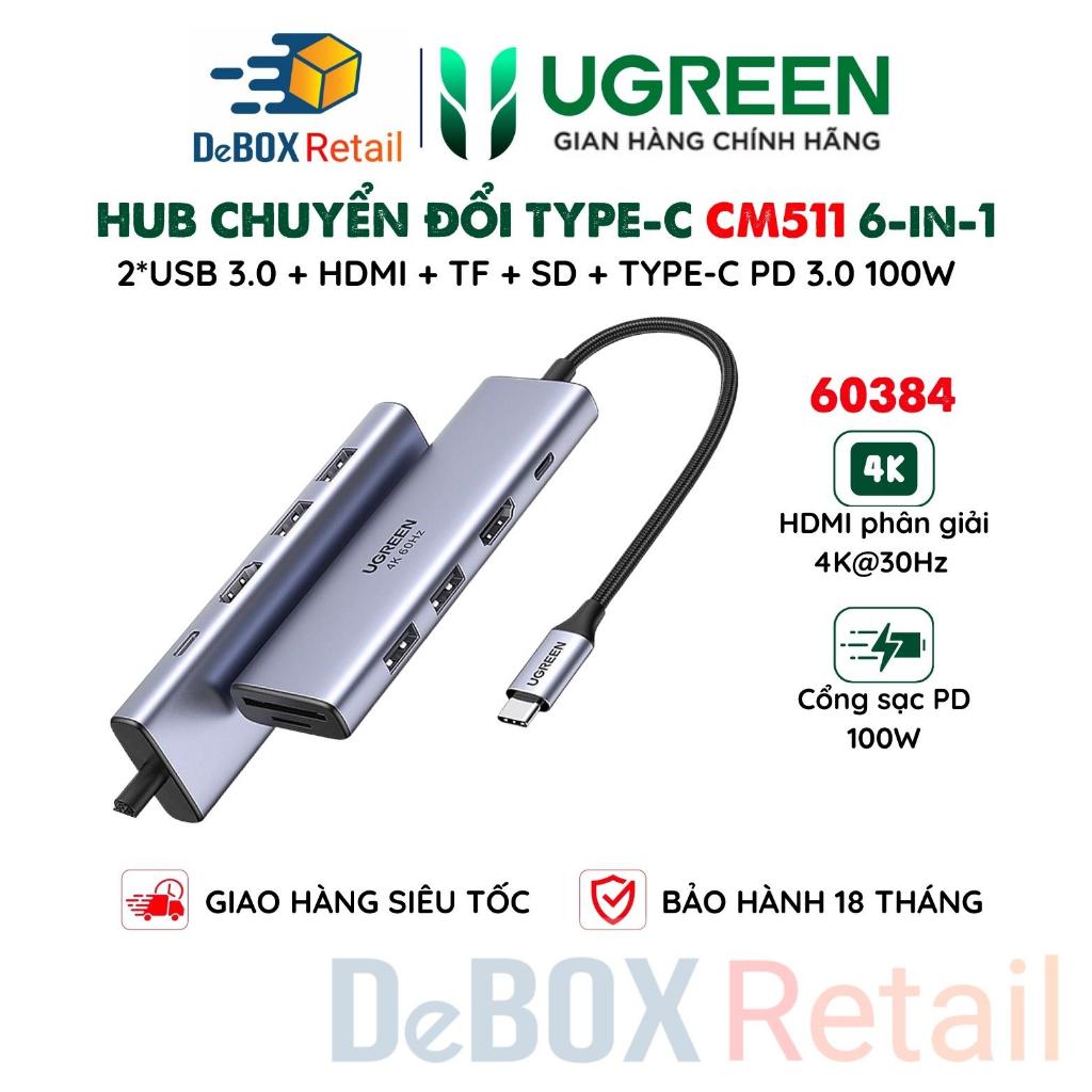 Ugreen CM511-60384 USB Type C to HDMI 2*USB 3.0 HUB multi-function ...