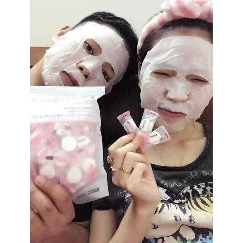 Japanese Miniso skin care paper tablet mask 100 pieces | Shopee Malaysia