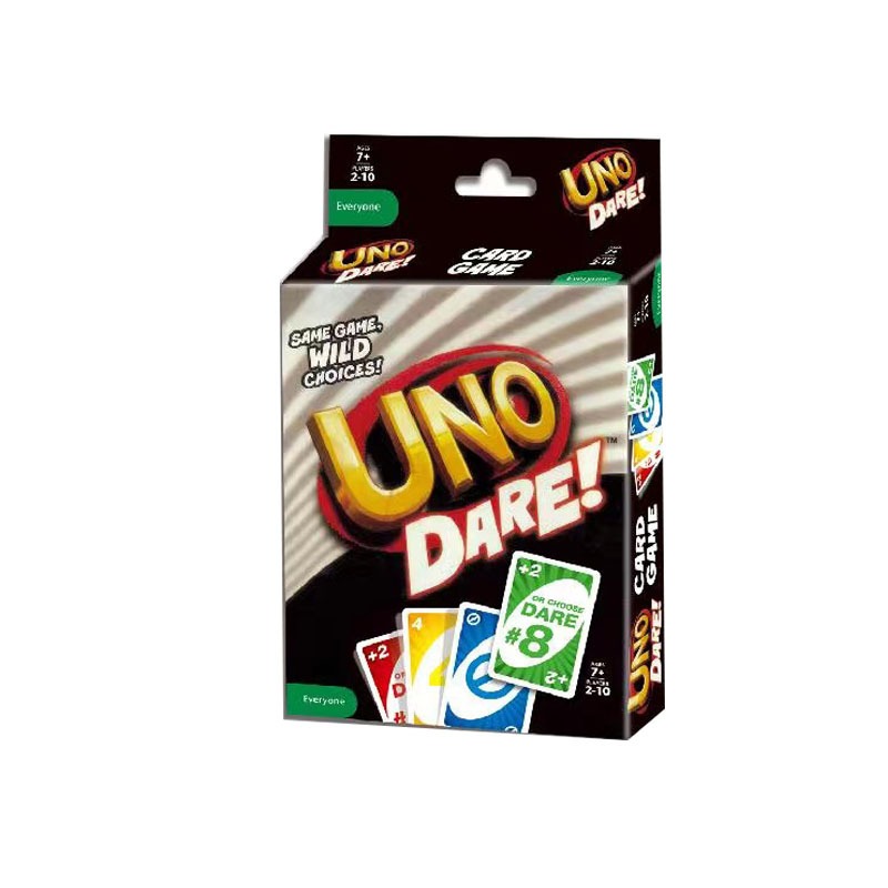 Uno Dare! Game Card Set - Fun Family Game Includes 112 Cardboard Cards ...