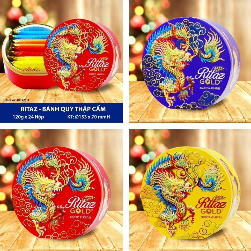 Ritaz Gold Biscuits A Variety Dragon Tin Box Imported Malaysia Latest ...