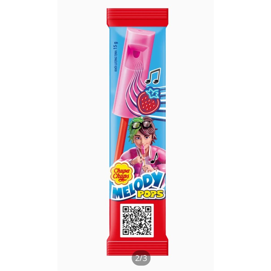 Chupa CHUPS/ CHUPA CHUPS MELODY POPS STRAWBERRY BLOWING WHIS | Shopee ...
