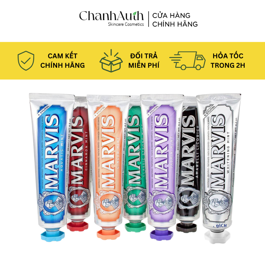 Marvis toothpaste 85ml Made in Italy smokers whitening mint whitens ...