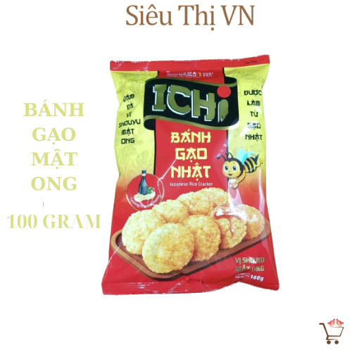 [GENUINE] Ichi Japanese rice cake with honey flavor - 100g package ...
