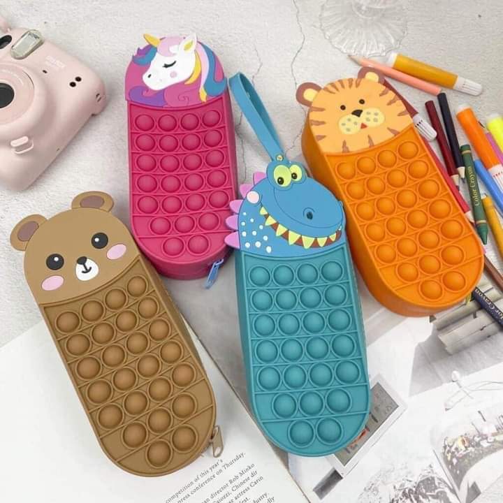Popit silicone pen box helps entertain and reduce stress | Shopee Malaysia
