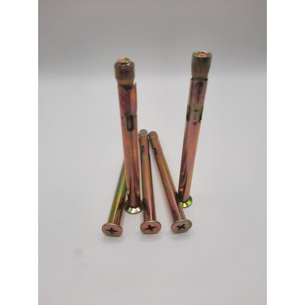 M6x100 expansion bolts with zinc-plated iron screw heads (Screw head ...
