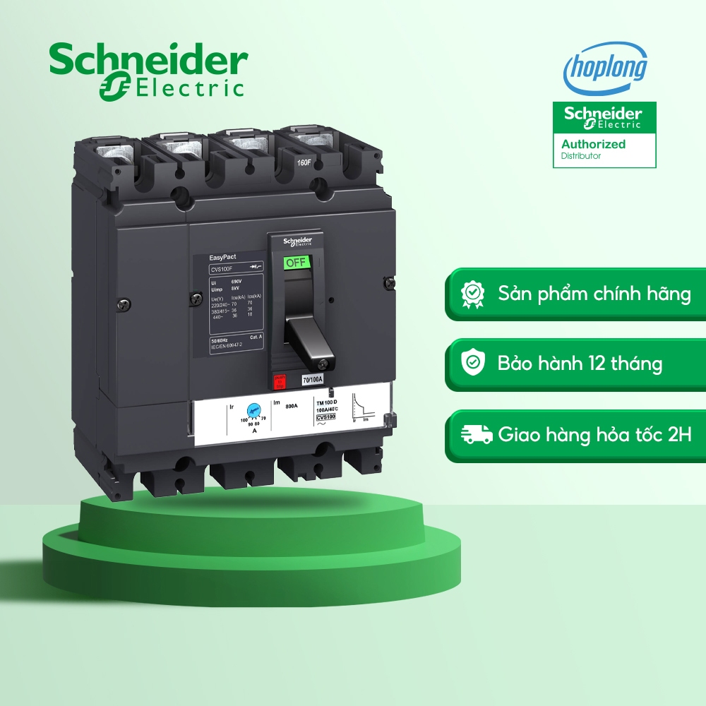 Mccb LV block circuit breaker510315 Schneider cutting current 25kA type ...