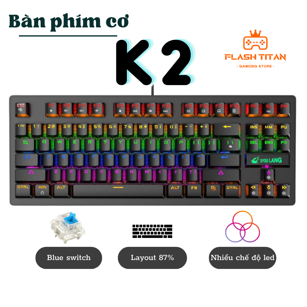Crack K2 PRO Mechanical Keyboard 2024 Version Blue switch - Multi-mode ...