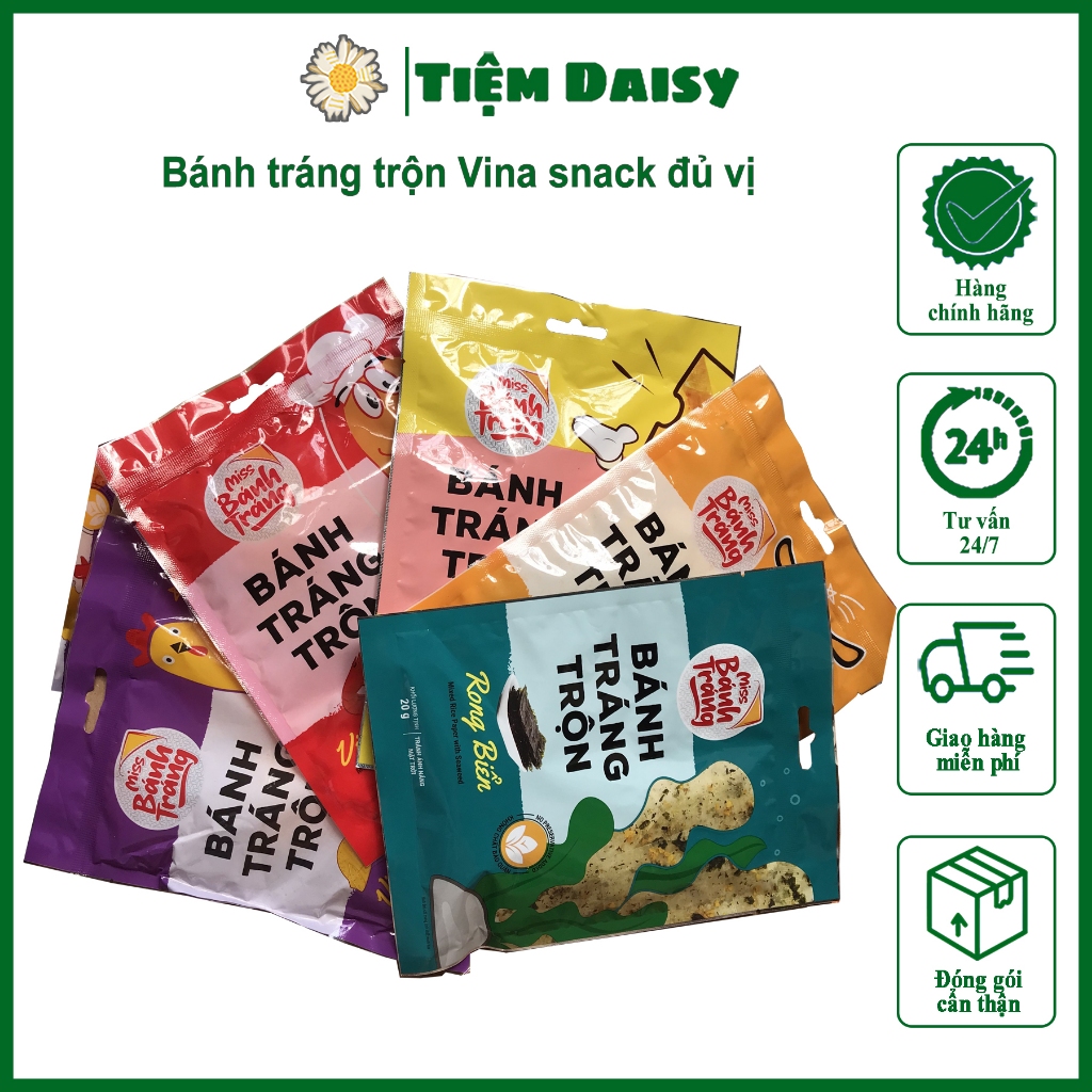 (Snacks) Miss mixed rice paper Vina rice paper snacks of all flavors ...