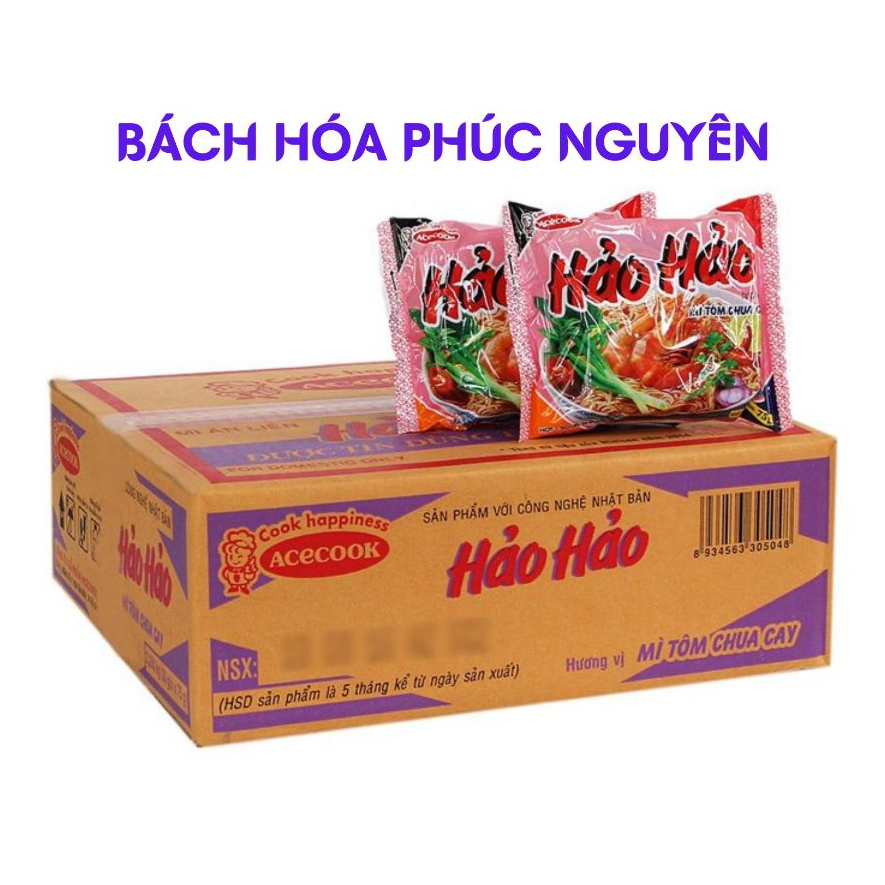 Box of Hao Hao Noodles with Spicy and Sour Shrimp 30 packs 75g new date | Shopee Malaysia