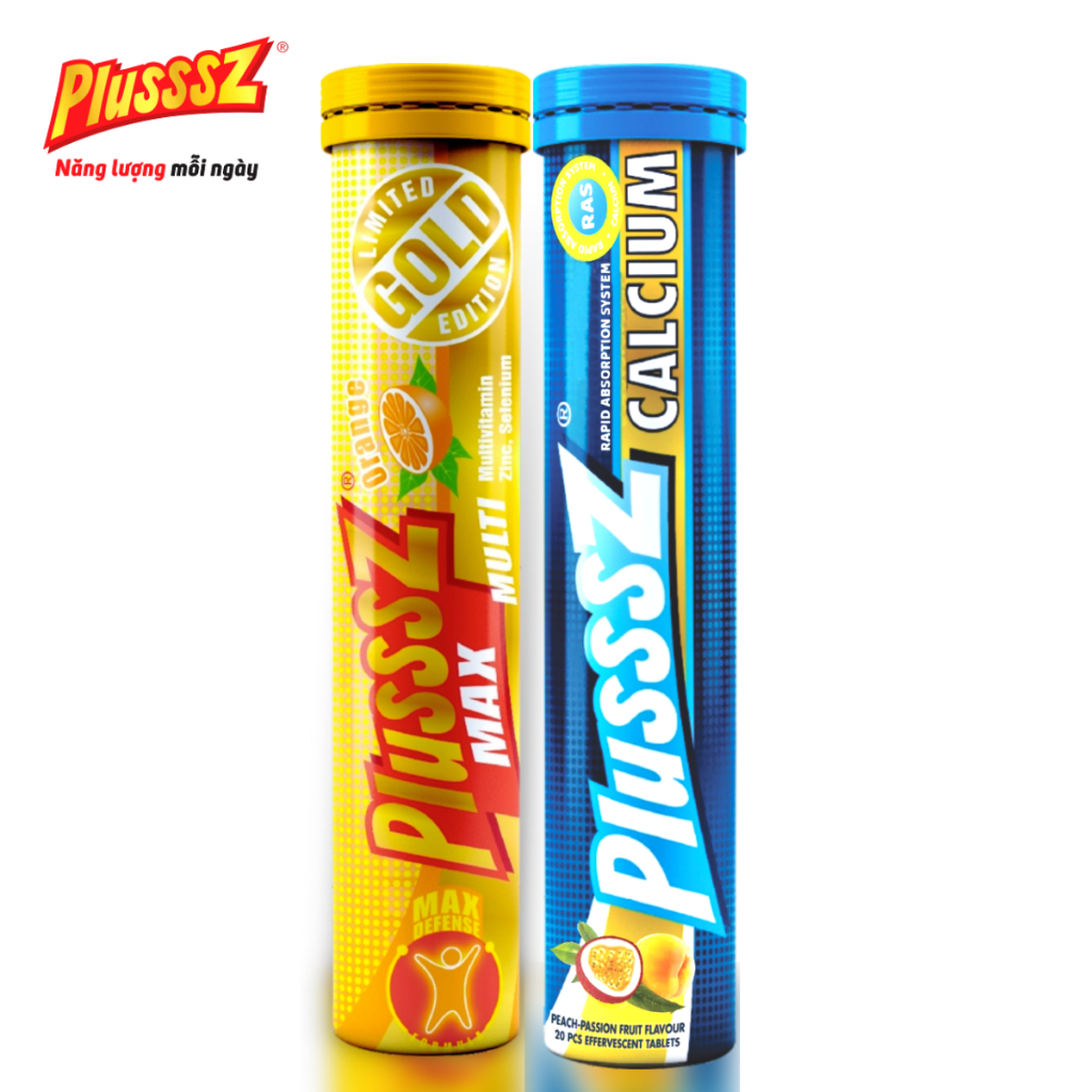 {COMBO 2 TUBES} Plusssz Max Multivitamin orange effervescent tablets ...