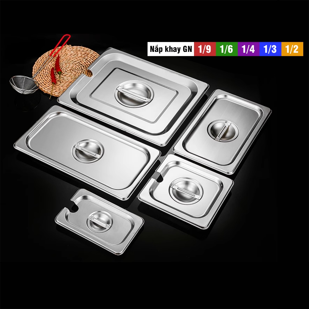 Stainless Steel Lid topping Tray GN 1 / 9-1 / 6-4-1 / 3-1 / 2-1 / 1 ...