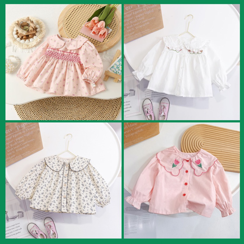 Moon kids girls' shirts, long-sleeved shirts in many designs ASM828 ...