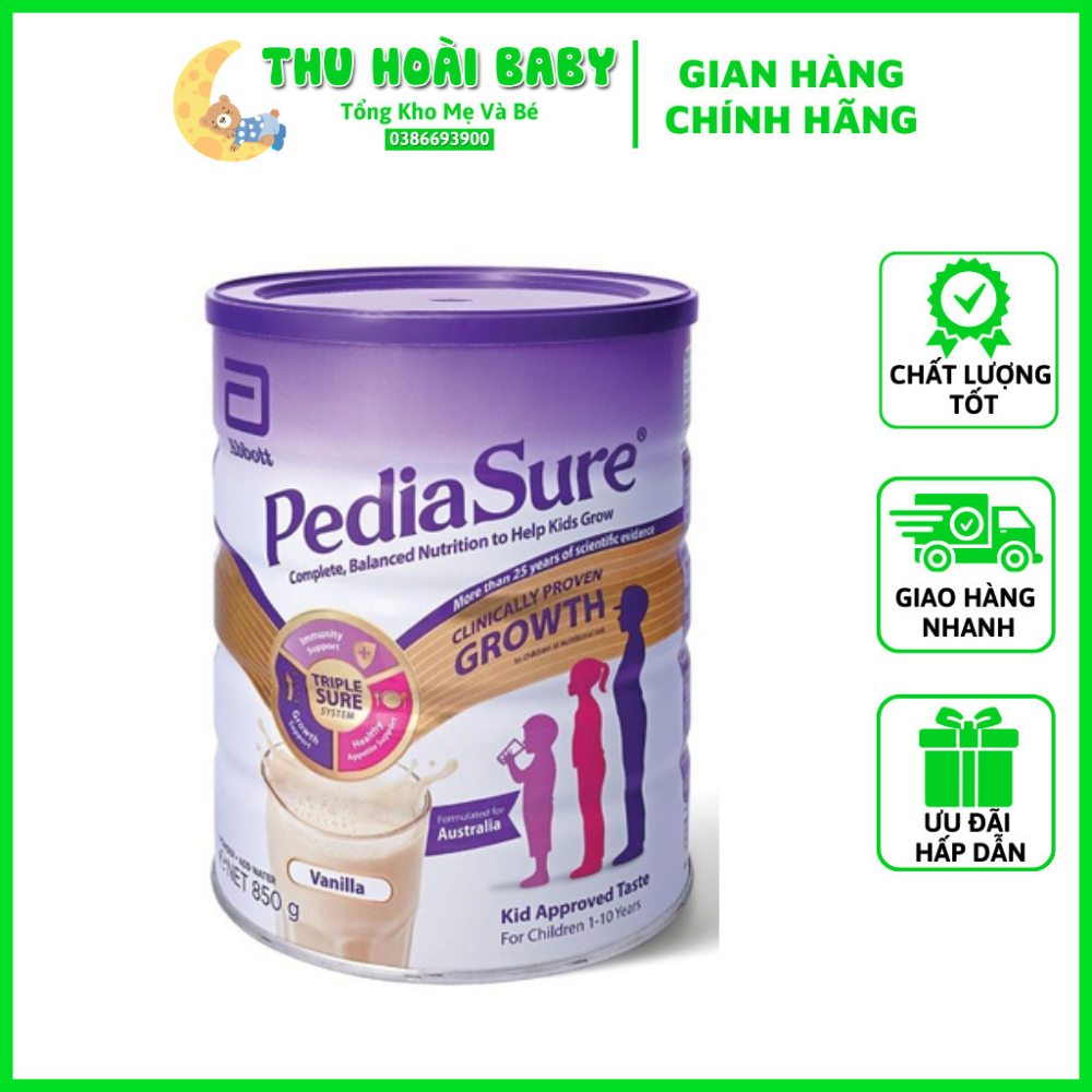 Pediasure Australia Milk Powder 850g Vanilla Flavor (From 1-10 Years ...