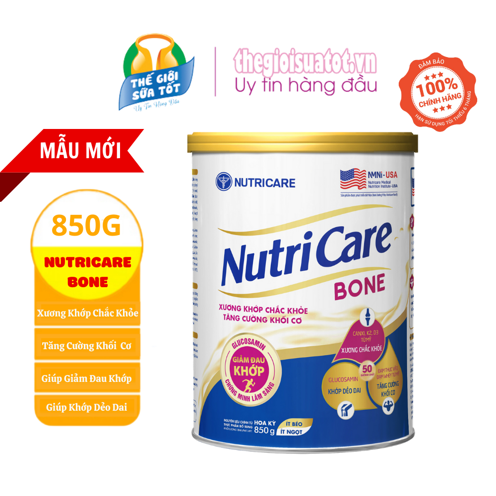 Nutricare Bone Milk 850G New Model - Helps Strong Bones, Flexible Joints, Strengthens Muscle ...